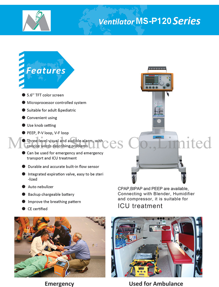 (MS-P120) Medical Use ICU Ambulance Transport Emergency Portable ...